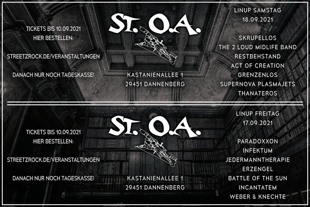 17.09/ 18.09 - Streetz Rock Open Air - NDH Band - infektum.de